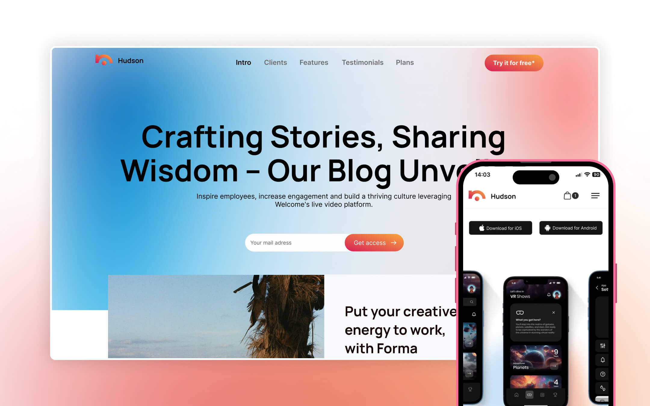 Hudson - SaaS Webflow Template | Wedoflow